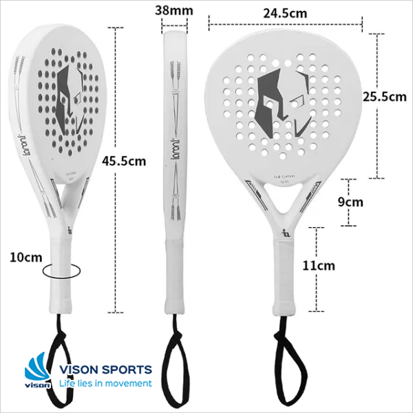 Padel Racket Custom Logo Carbon Paddle/Padel Tennis Racket| Vison Sports